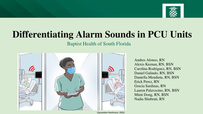 "Differentiating Alarm Sounds in PCU Units" by Andres Alonso, Alexis L ...